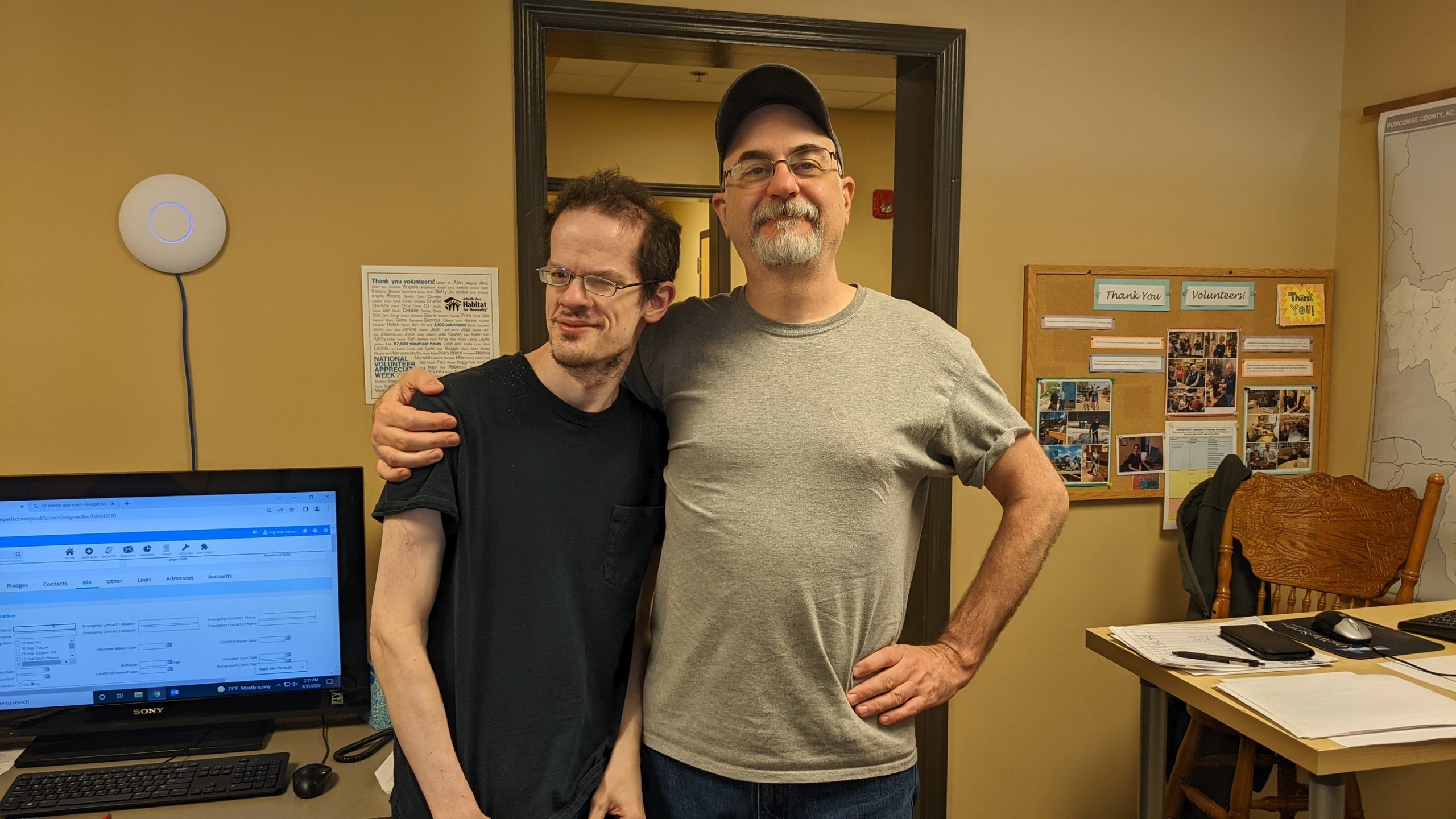 Meet office volunteers Aaron Finkel and Steven Casciato - Asheville ...